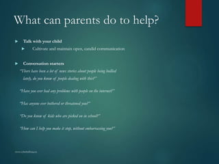Bullying_Parent_Presentation, How to prevent bullying | PPT