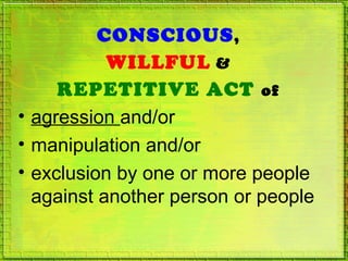 Bullying parents mam grace p. | PPT