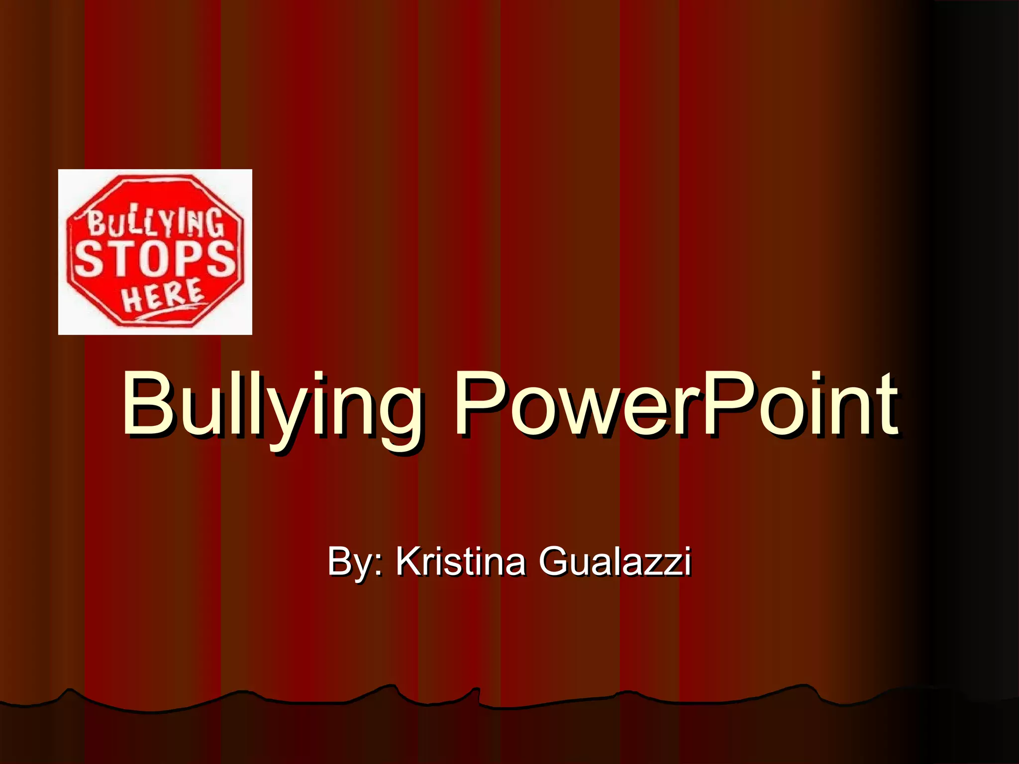 Bullying powerpoint | PPT