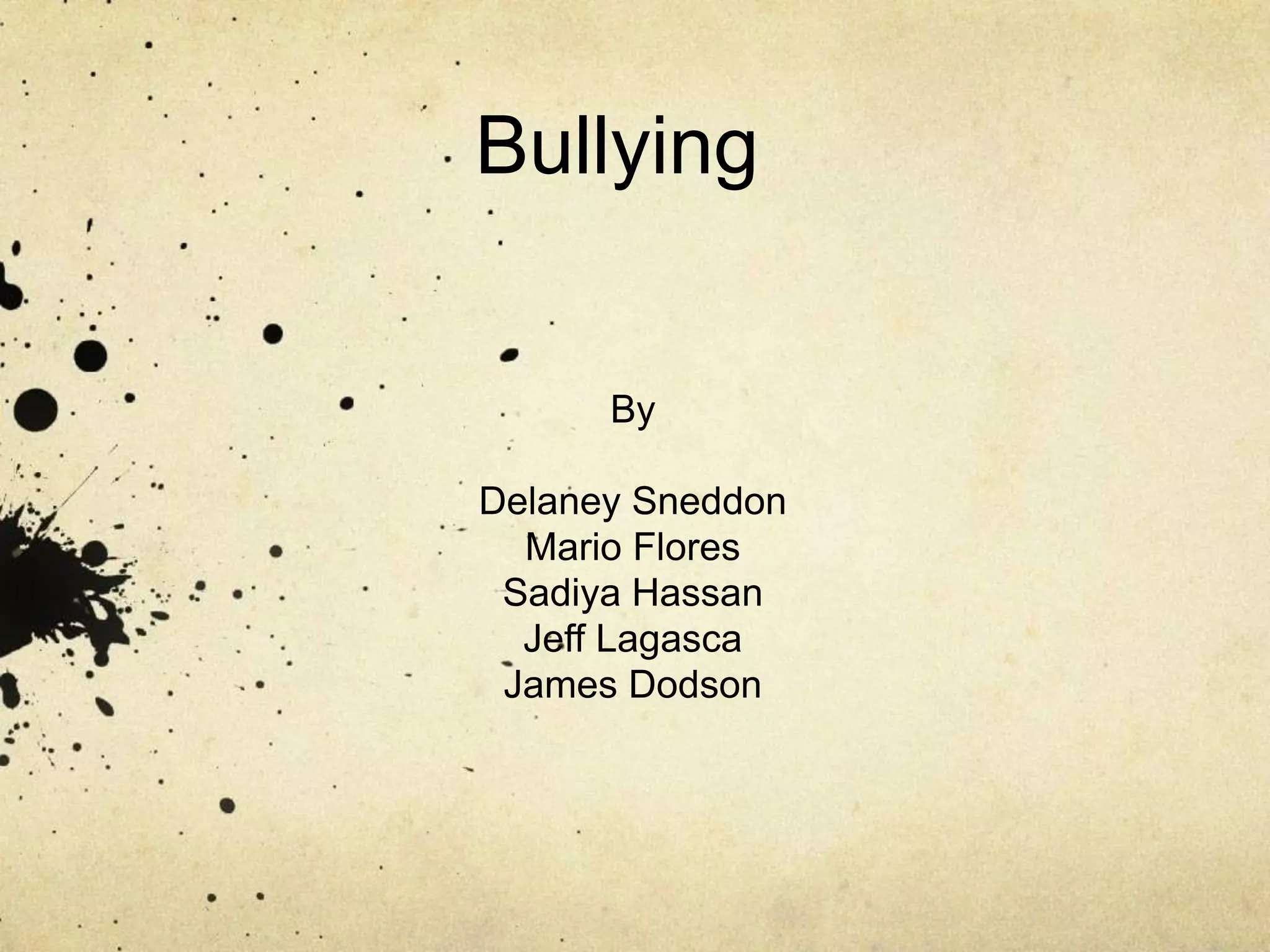 Bullying ppt pd1 | PPTX