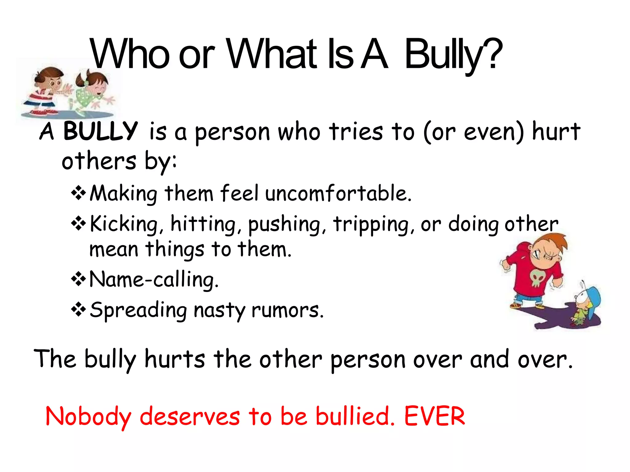 What is bullying? (posters) | PPTX