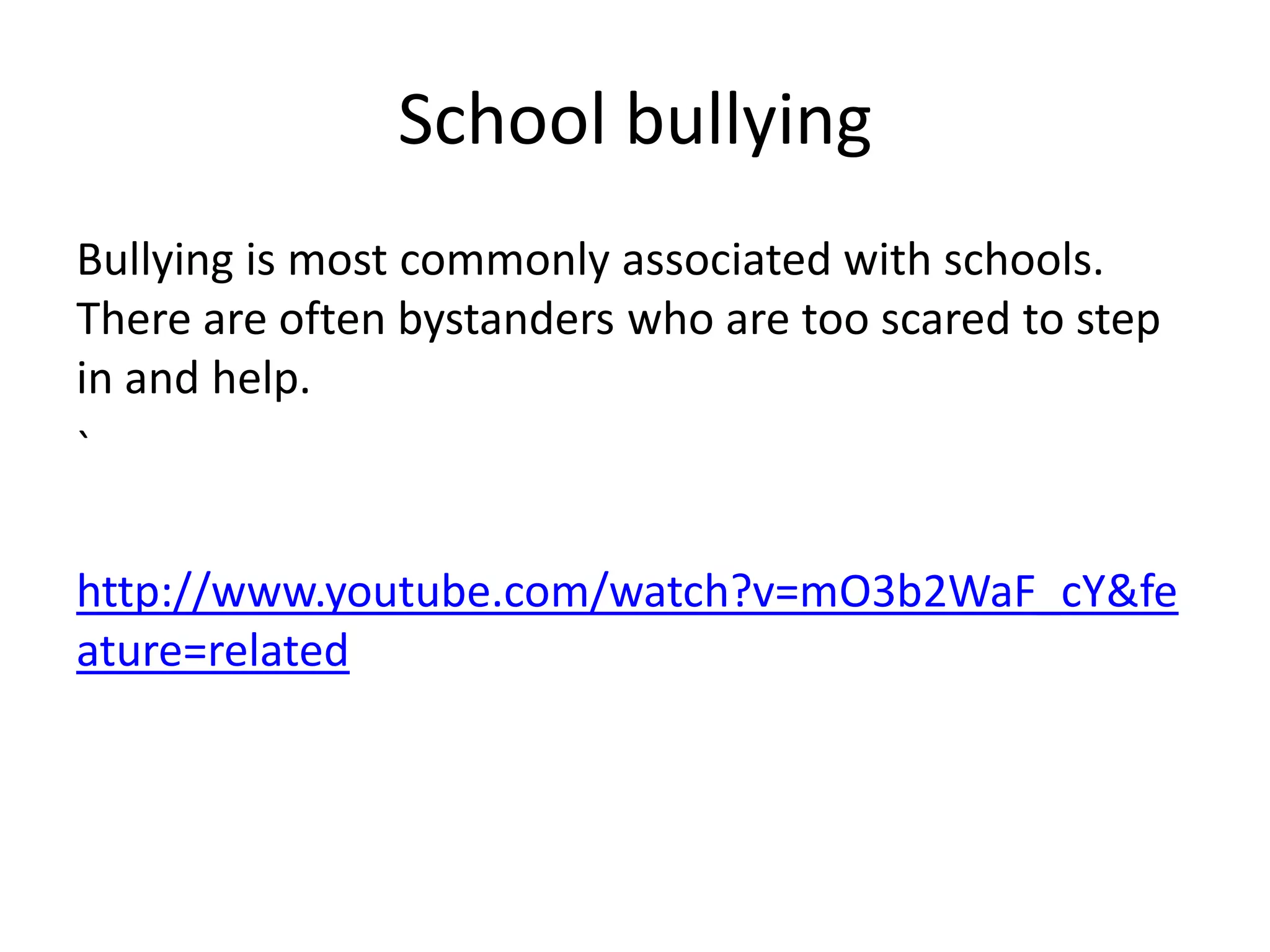 Bullying presentation | PPT