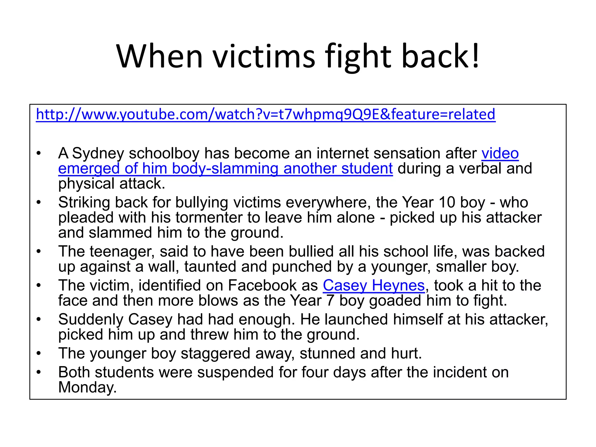 Bullying presentation | PPT