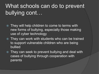 Bullying presentation | PPTX