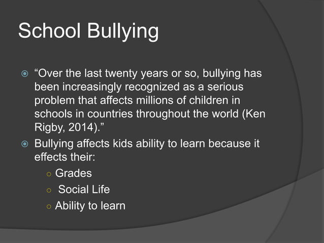 Bullying presentation | PPT