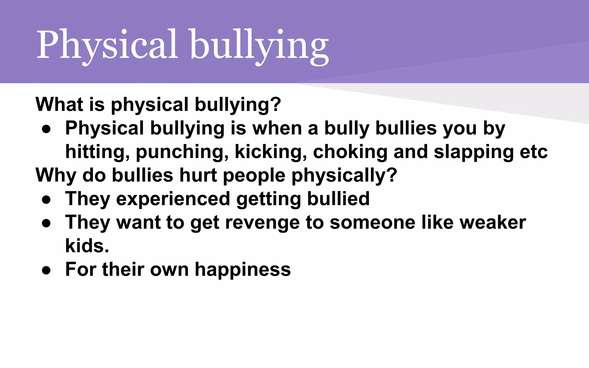 Bullying presentation | PPTX