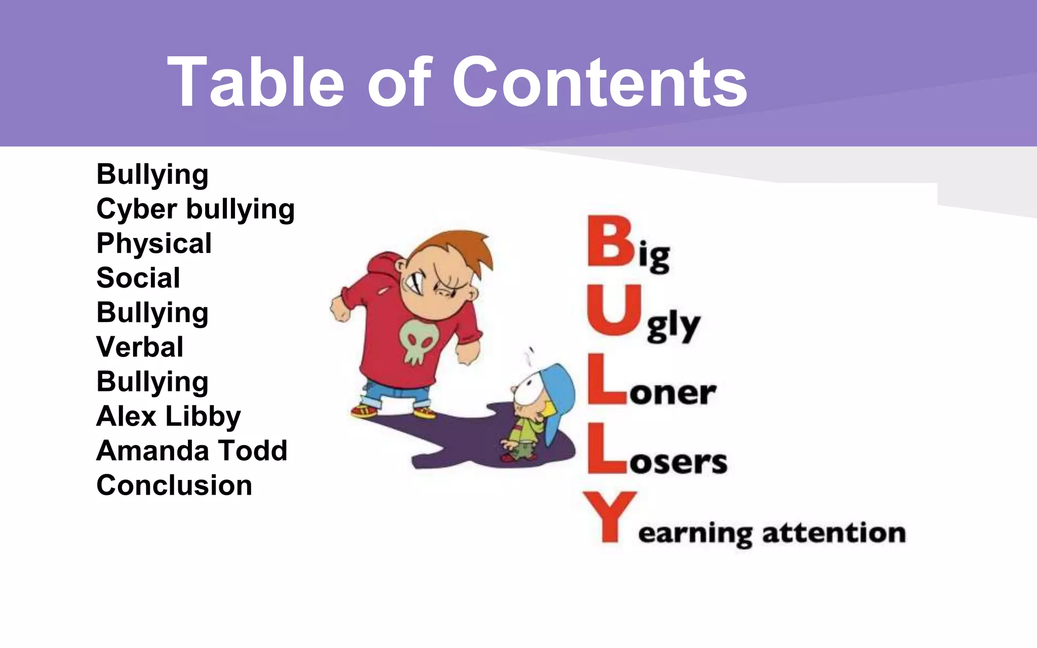 Bullying Presentation | PPTX
