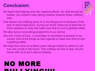 CAS School - Bullying | PPT