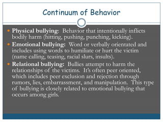Traditional Bullying | PPSX