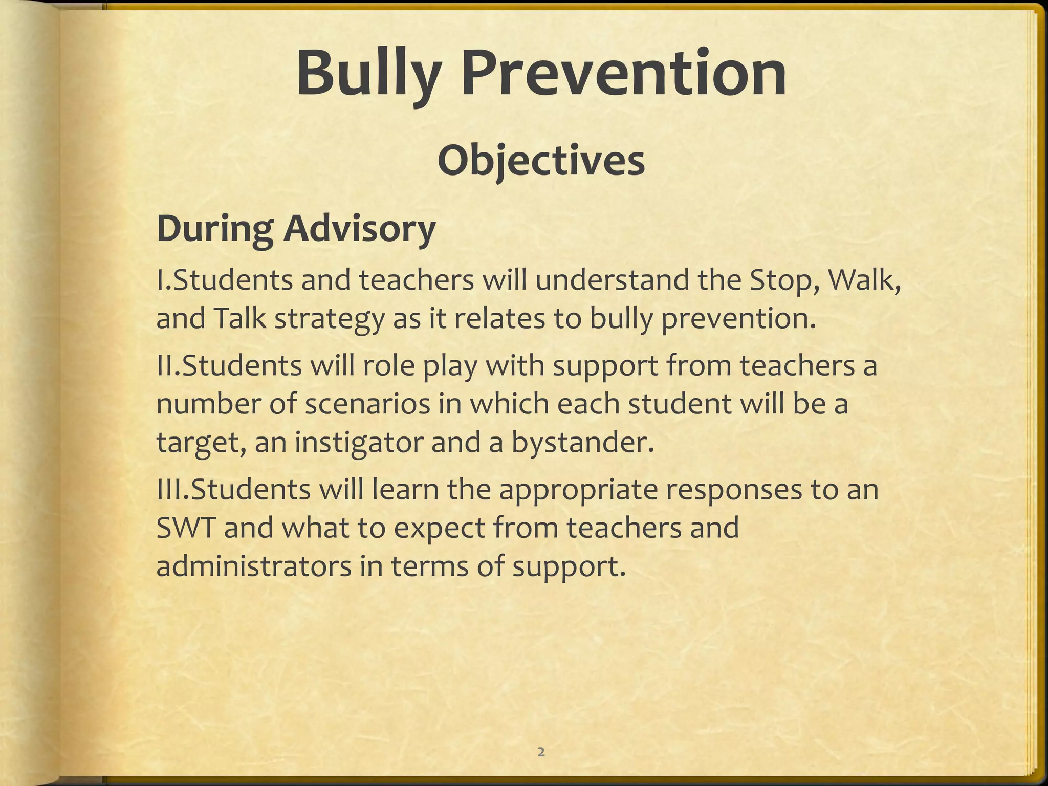 Bullying prevention pbis presentation nov2012 | PPT