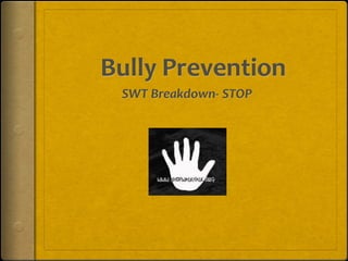 Bullying prevention pbis presentation nov2012 | PPT