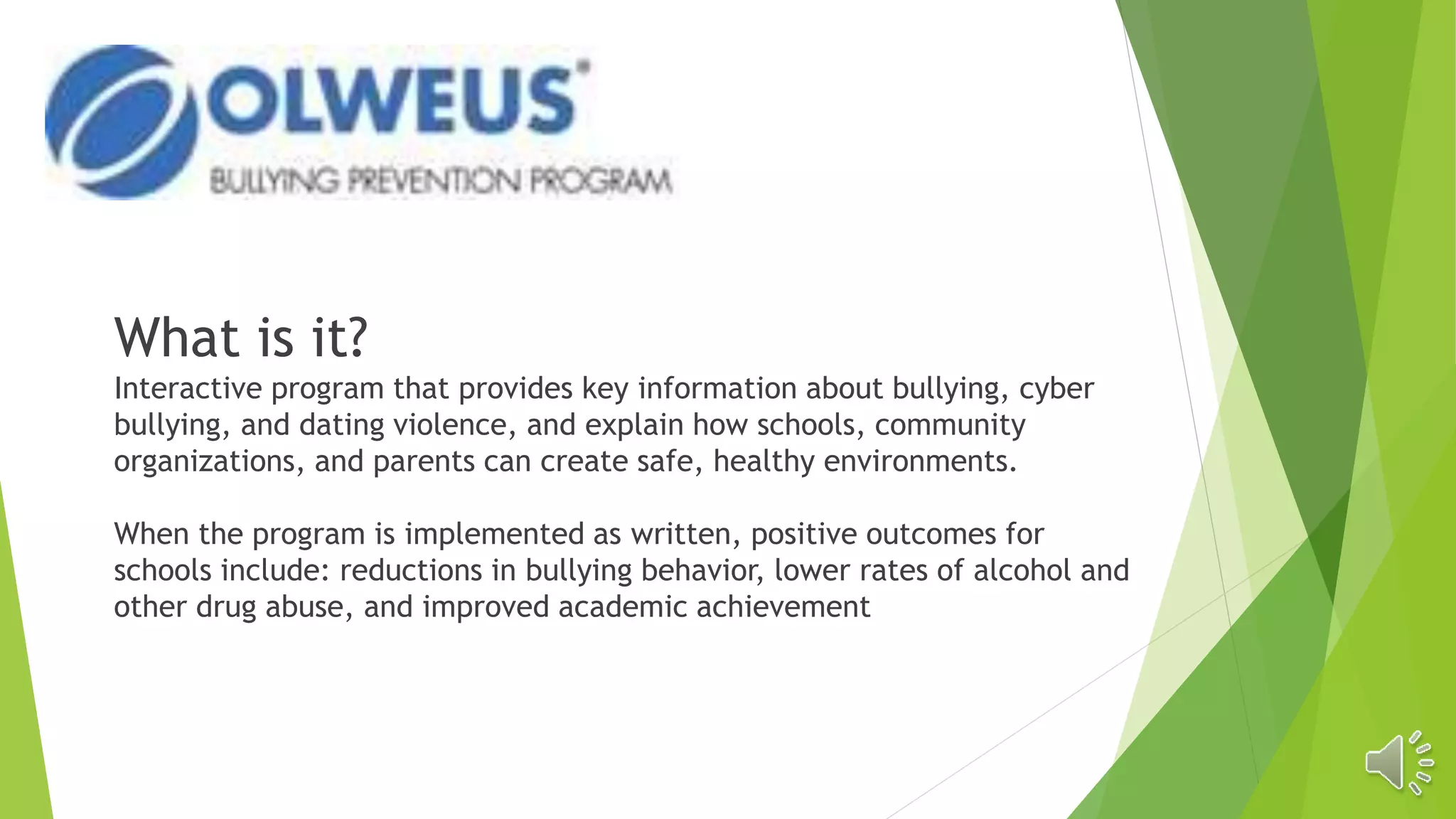Bullying prevention program final | PPTX