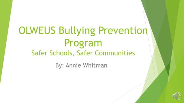 Bullying prevention program final | PPTX