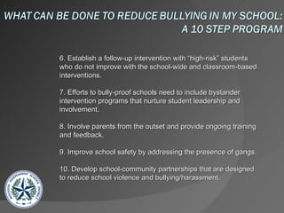 Bullying prevention webinar | PPT | Professional School | Postgraduate Education