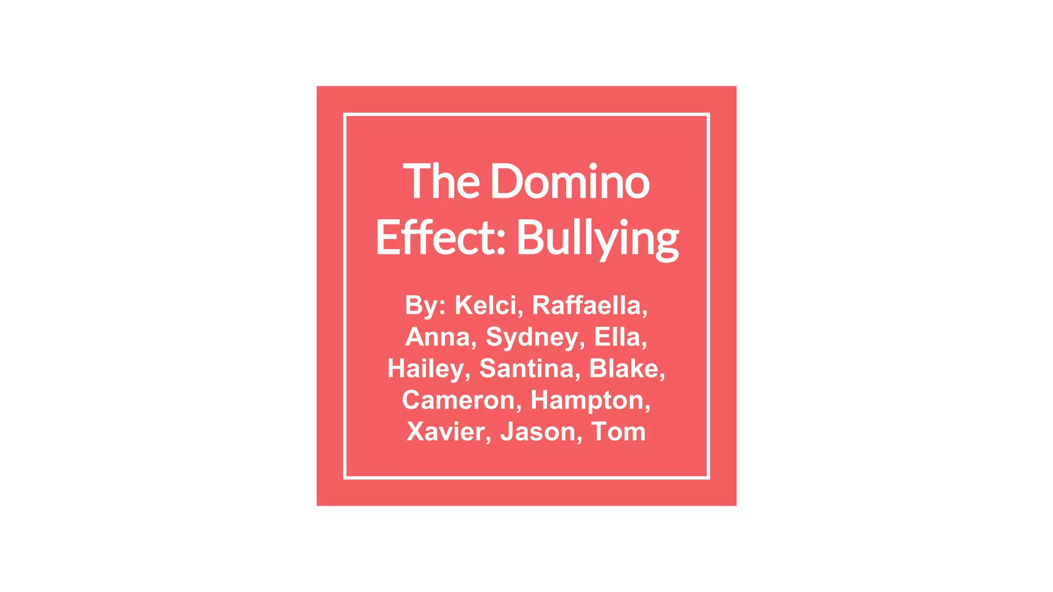 2017 Ambassador Leaders Community Action Plan - The Domino Effect ...