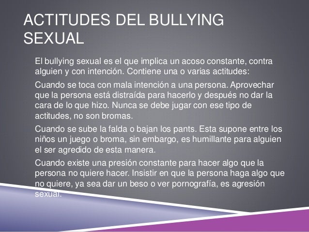 Bullying Sexual