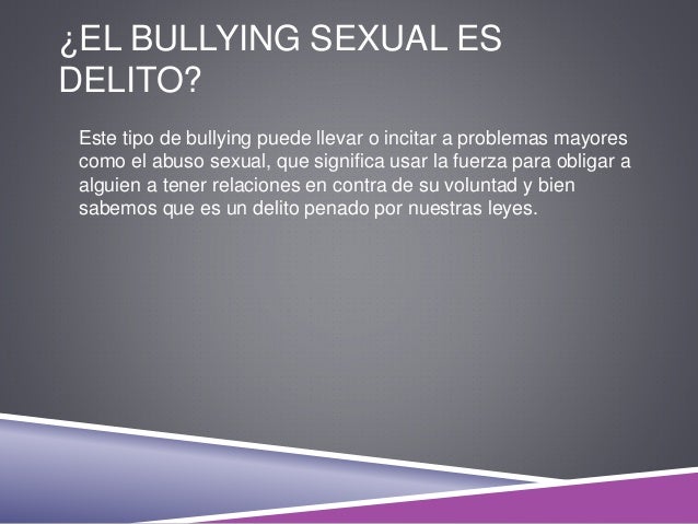 Bullying Sexual