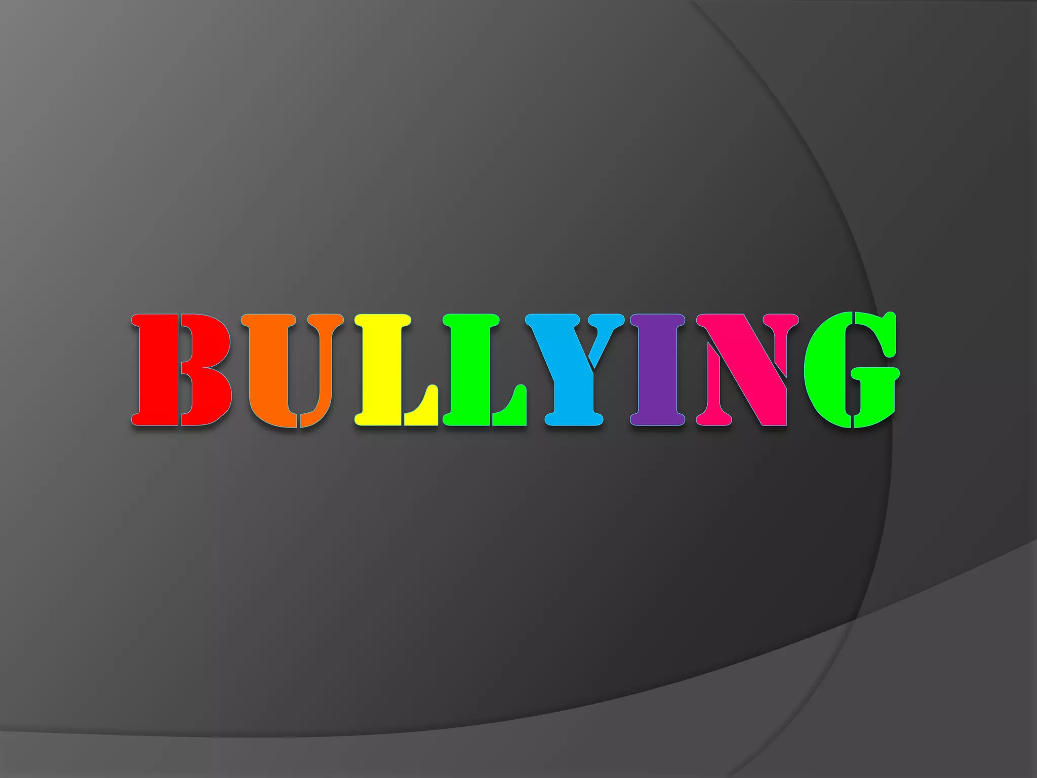 Anti-bullying Presentation #1 | PPTX
