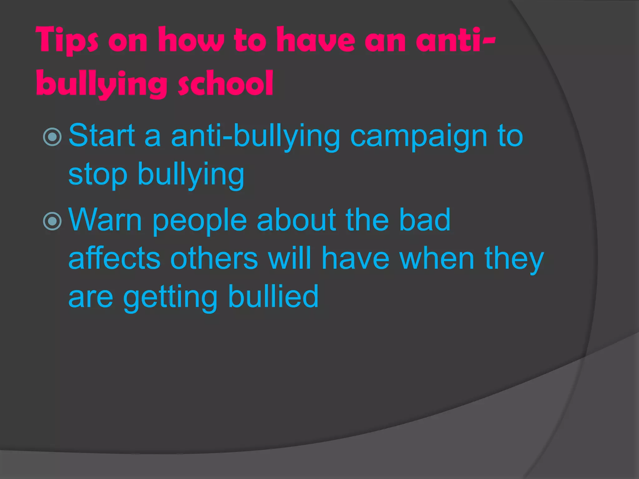 Anti-bullying Presentation #1 | PPTX