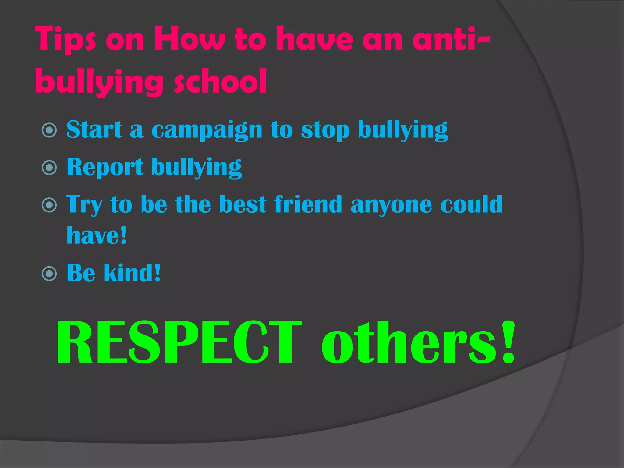 Anti-bullying Presentation #1 | PPTX