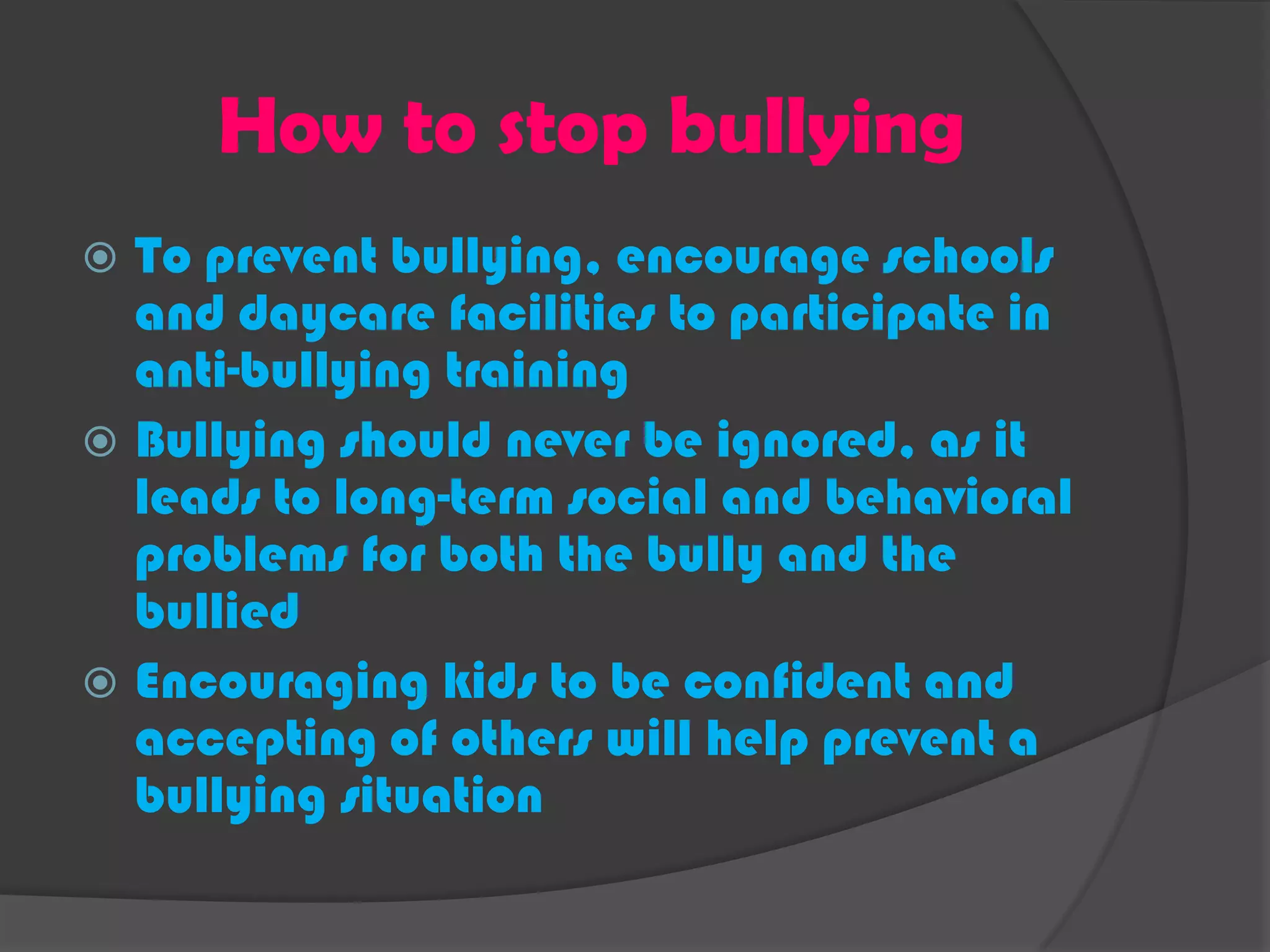 Anti-bullying Presentation #1 | PPTX