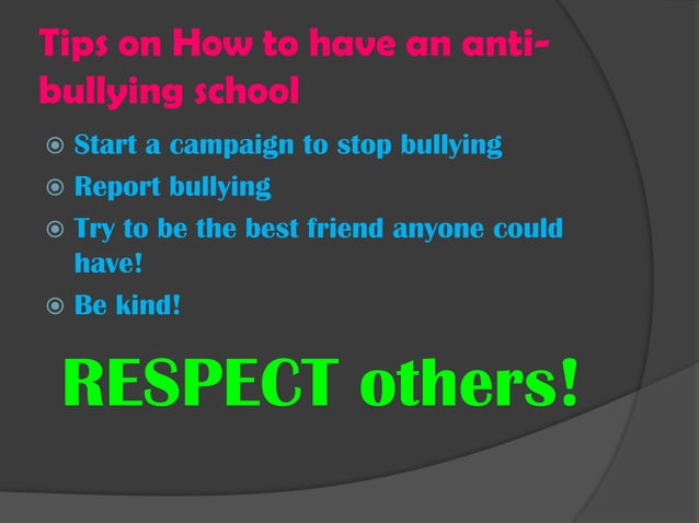 Anti-bullying Presentation #1 | PPTX
