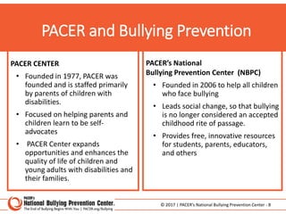 Webinar: Bullying Prevention - What People with Disabilities & Families ...