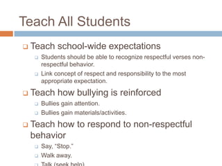 Bully+prevention | PPTX | Educational Assessment | Education