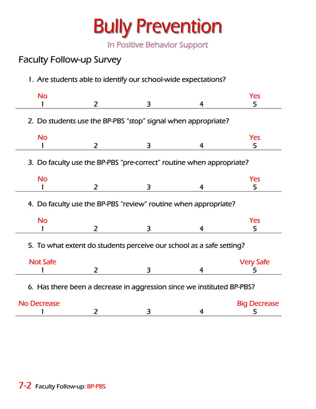 Bully prevention pbs - middle school | PDF