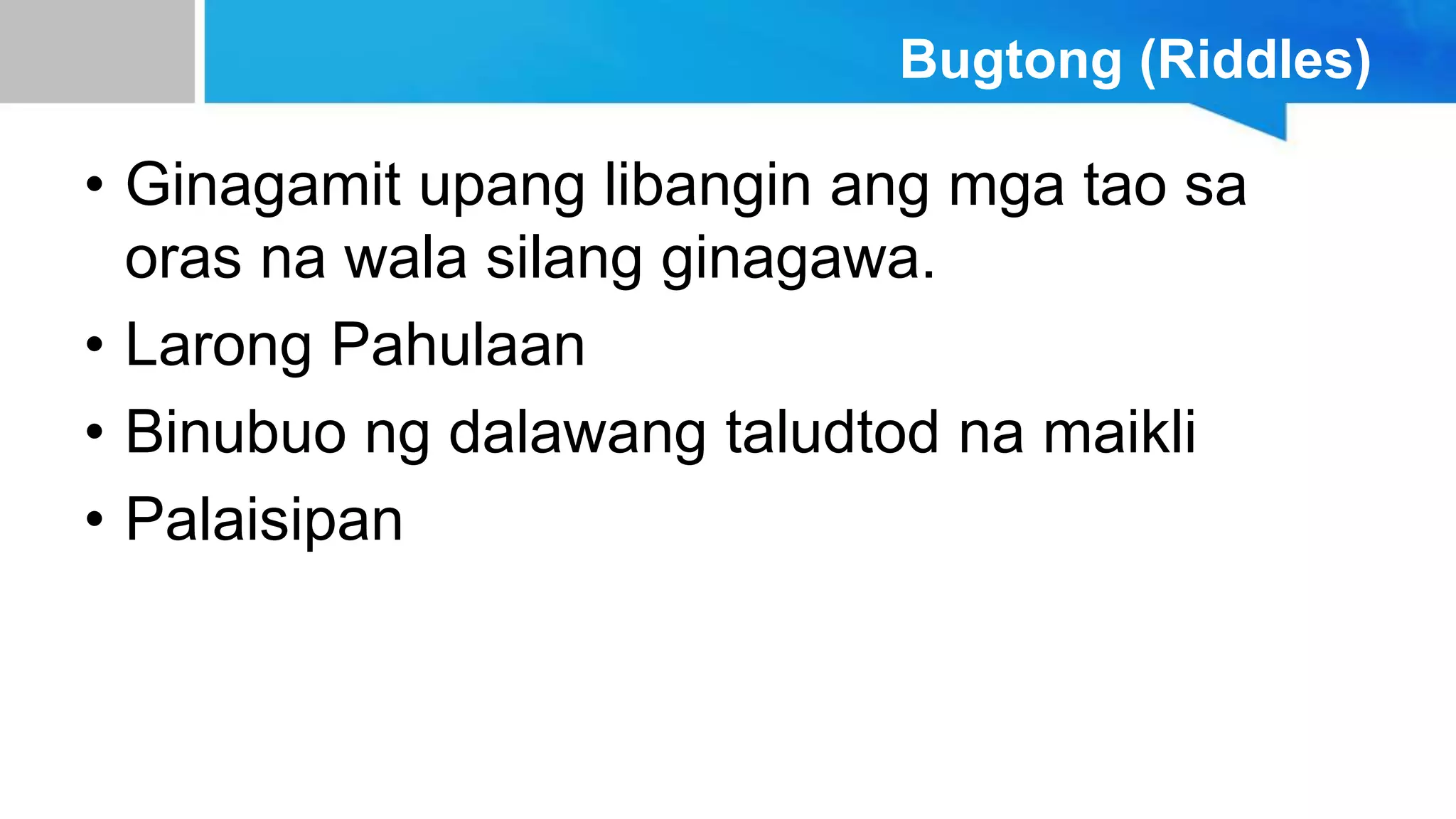 BULONG, BUGTONG.ppt