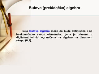 Bulova algebra | PPT