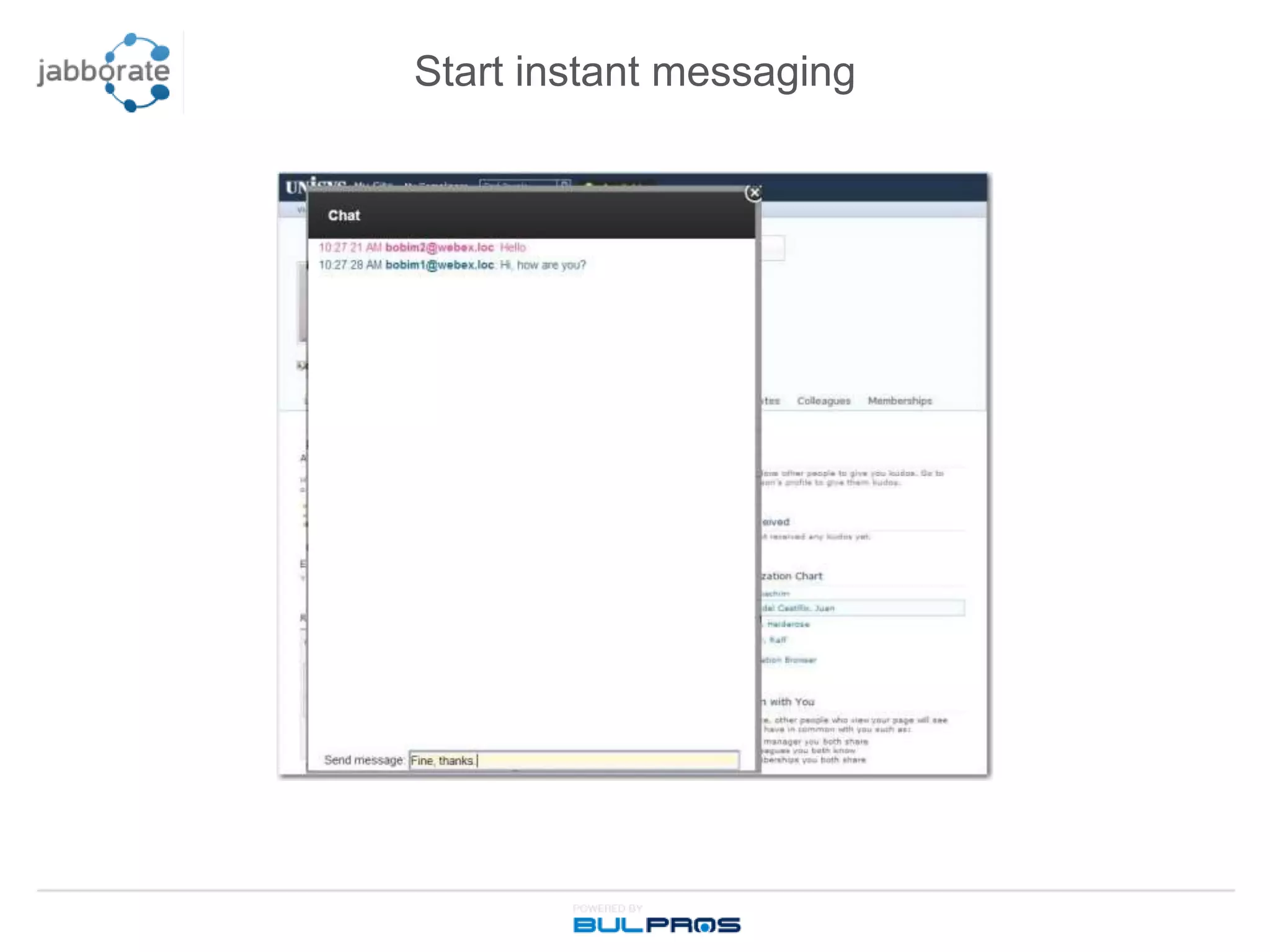 Jabber integration with SAP | PPTX | Web Conferencing | Computer Software and Applications