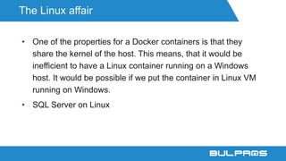 Windows Azure Pack: Containerized SQL Server Resource provider | PPT