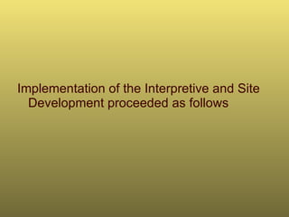 Park Development | PPT
