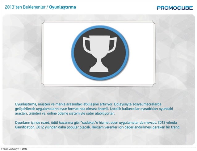 Promoqube ile Dijital Dunyadan Gelismeler | PPT