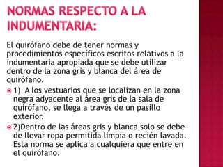 Bultos de ropa quirurgica | PPTX