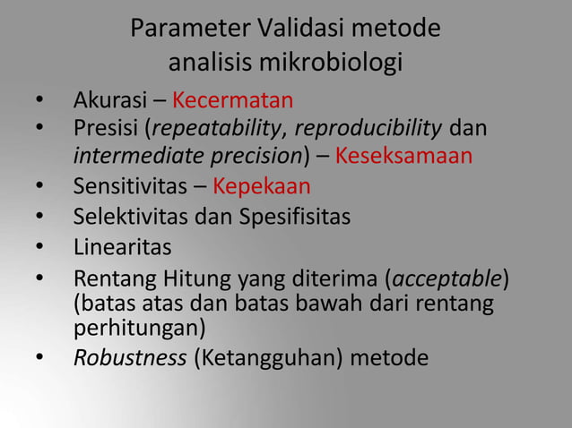 Bu Marlia - Validasi metode analisis mikrobiologi.pptx