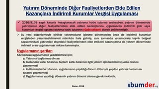 İndirimli Kurumlar Vergisi BUMDER | PPTX