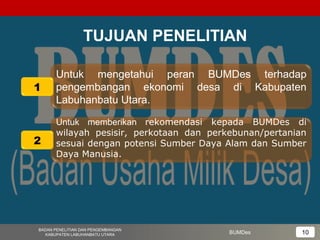 BUMDes Kabupaten Labuhanbatu Utara | PPT