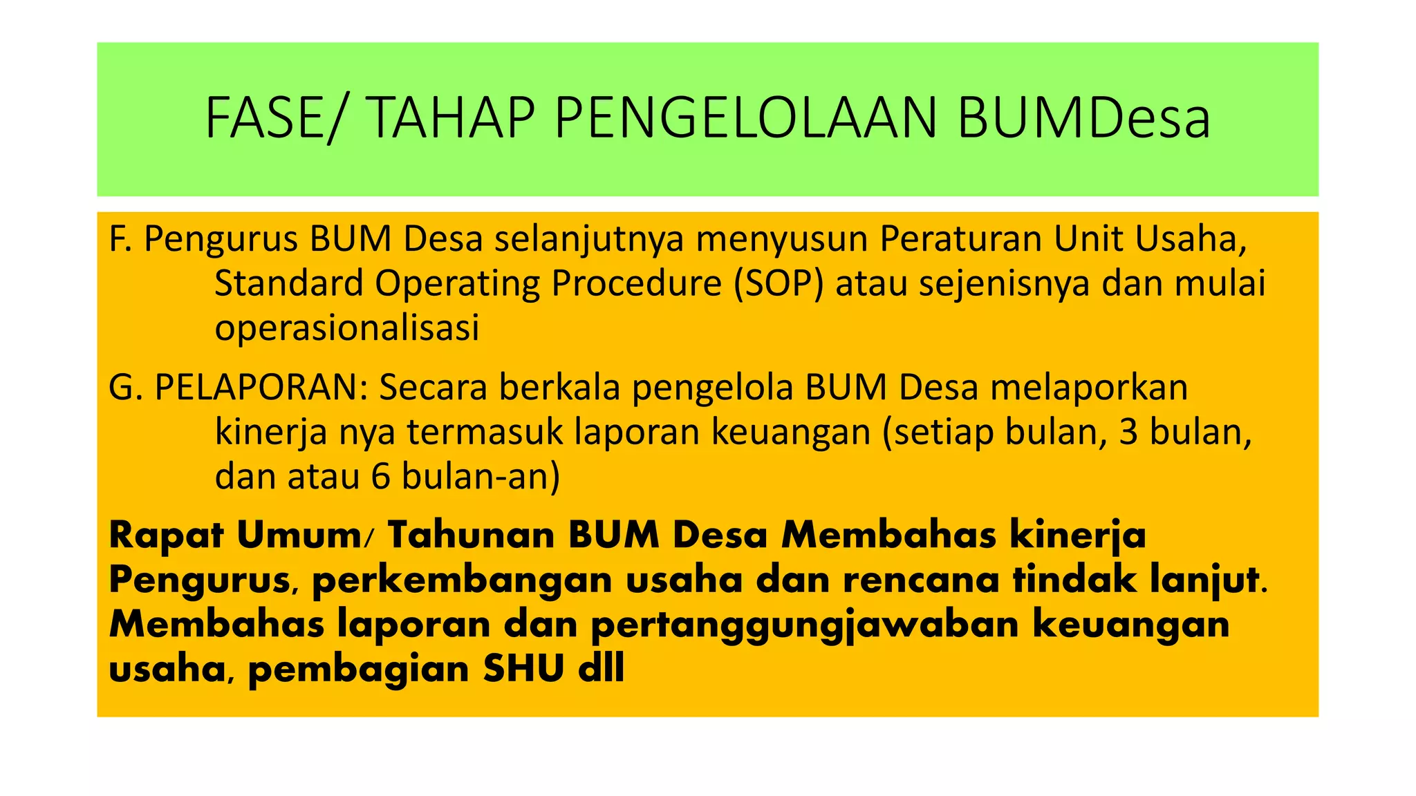 Badan Usaha Milik Desa | PPTX