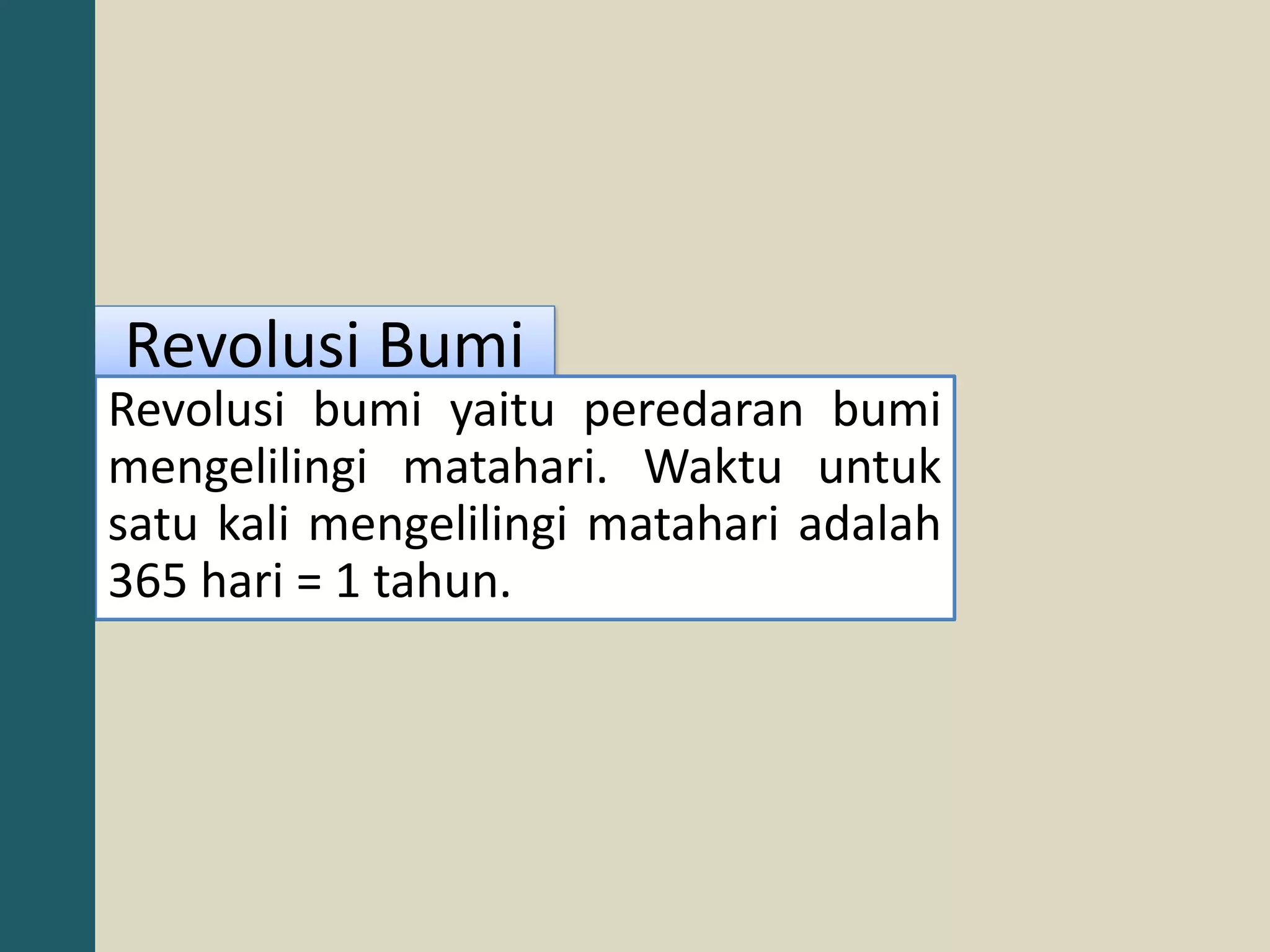 Rotasi dan Revolusi Bumi | PPTX