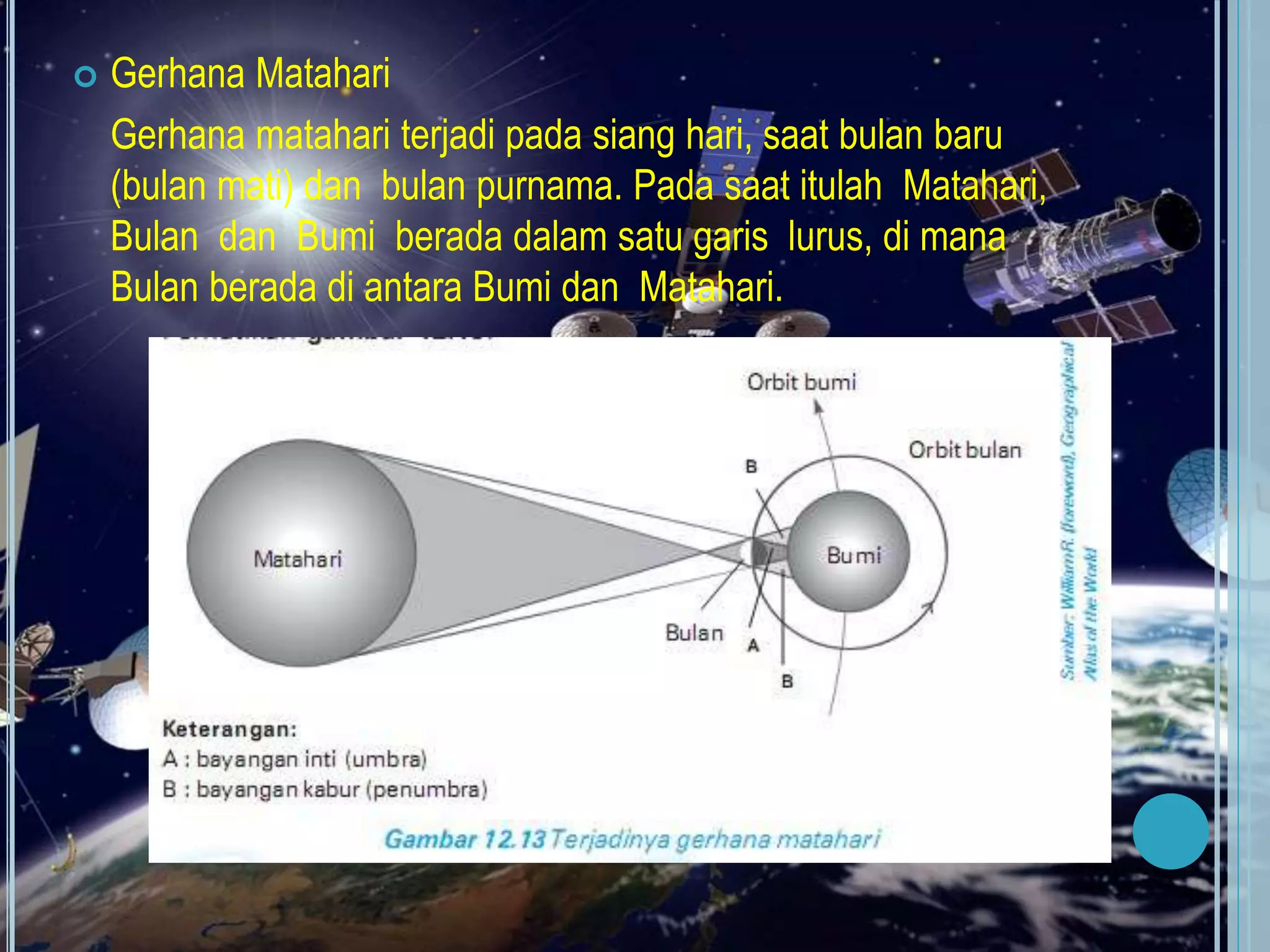 Bumi, bulan dan satelit buatan | PPTX
