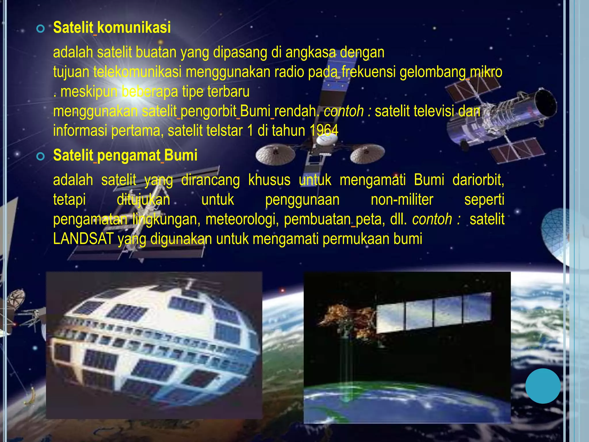 Bumi, bulan dan satelit buatan | PPTX