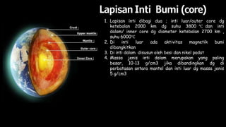 bumi dan lapisannya.pdf, pembelajaran IPA | PDF