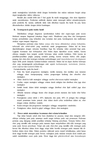 PENGGUNAAN OBAT PADA KEHAMILAN DAN IBU MENYUSUI | DOCX