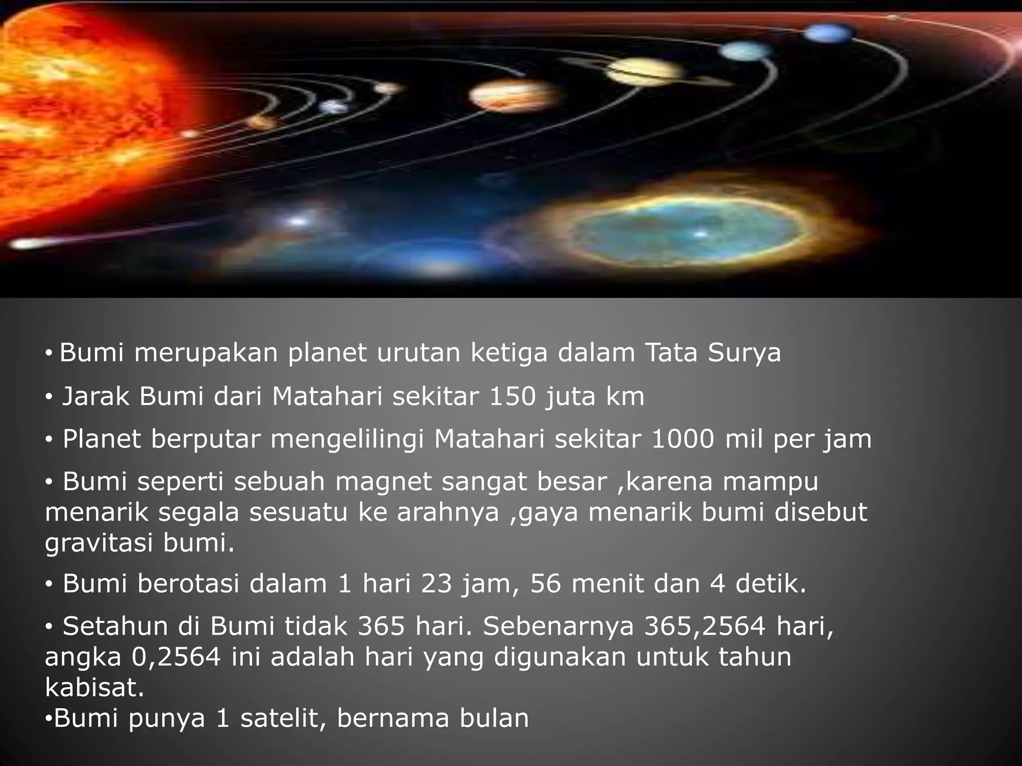 Bumi sebagai planet | PPTX