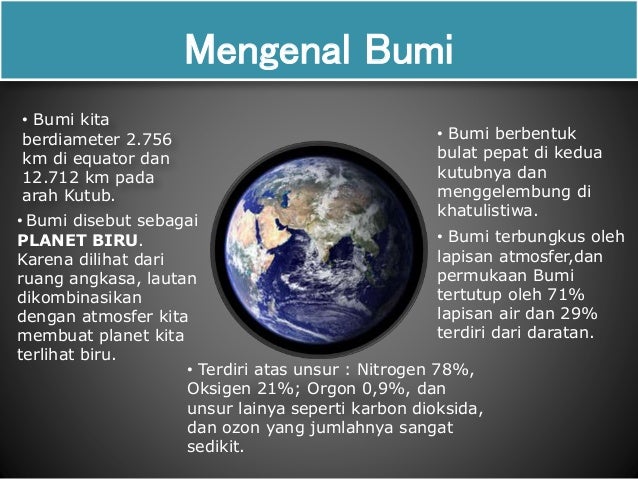 Bumi sebagai planet