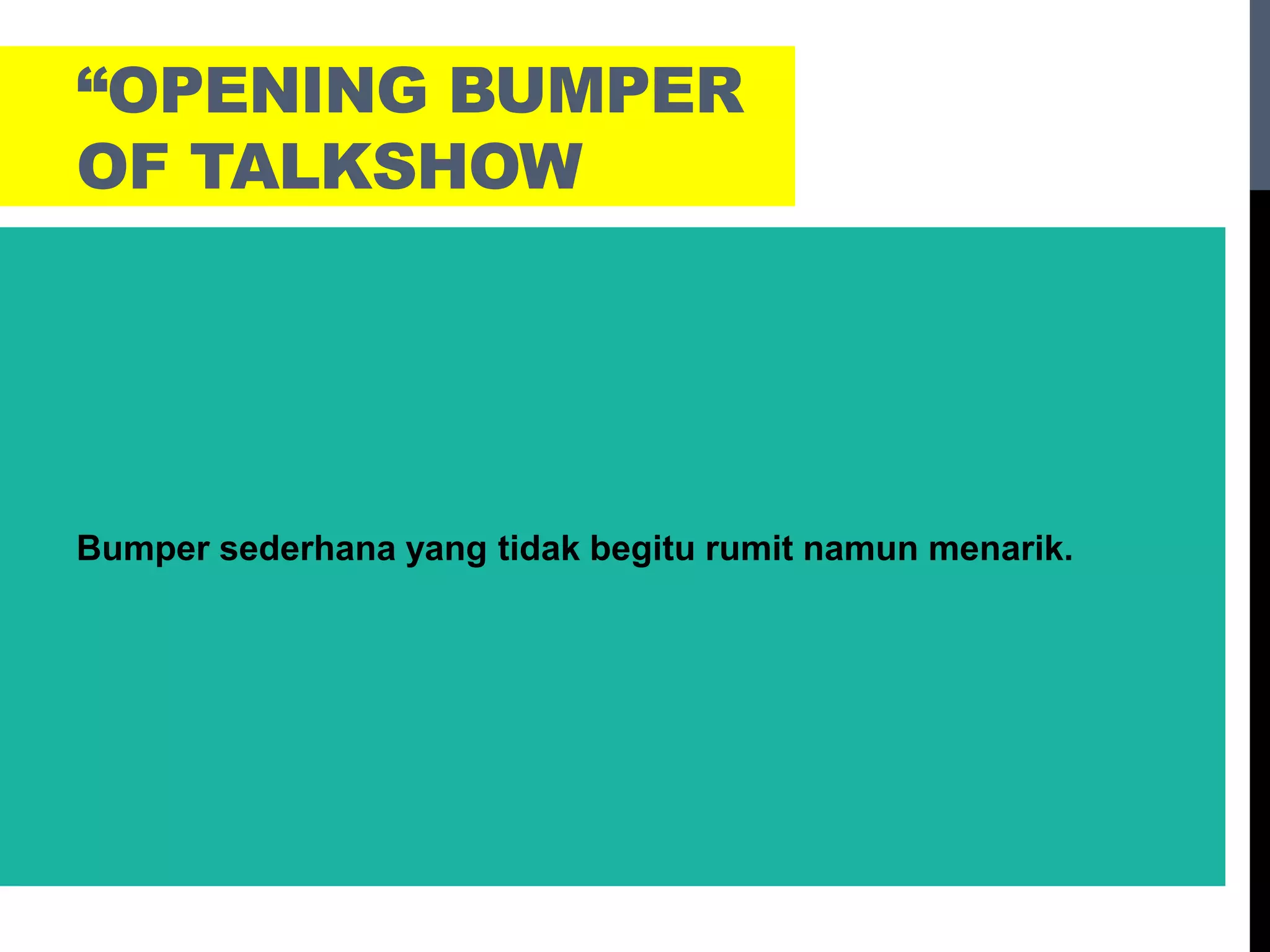 Bumper Idea | PPT