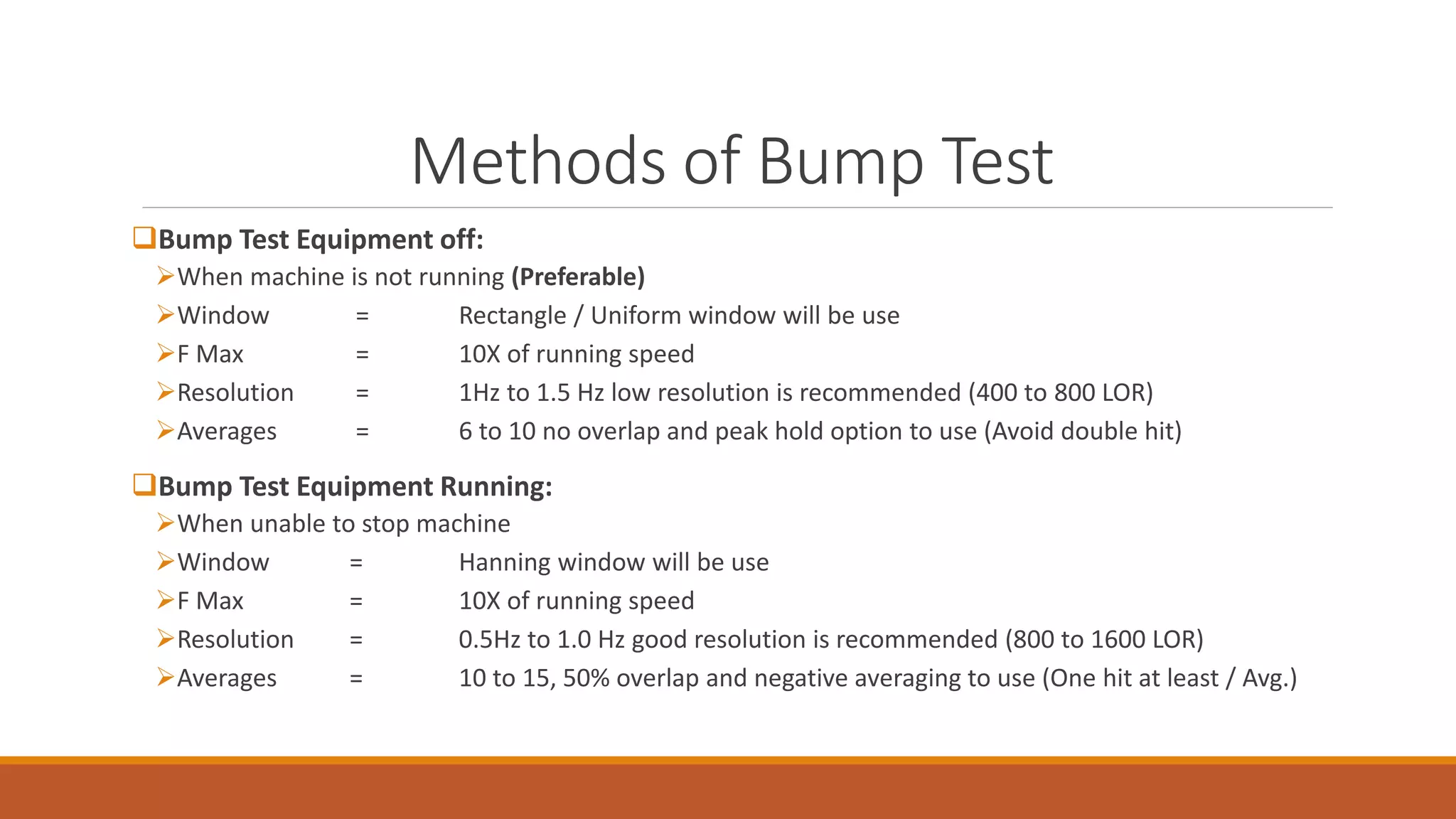 Bump test (Resonance Test) | PPTX