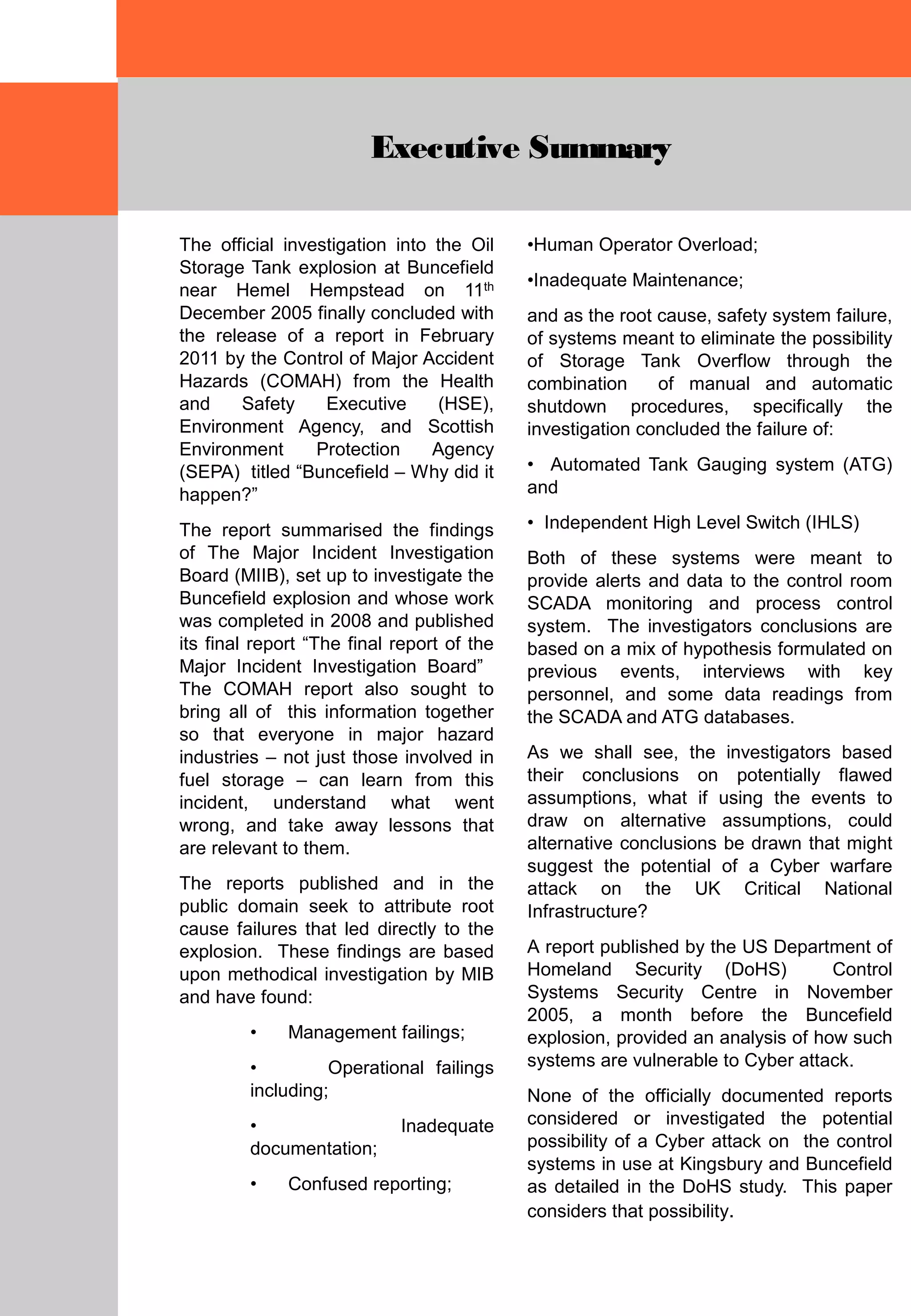 Buncefield Explosion | ODP